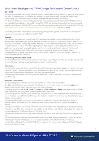 What's New in Microsoft Dynamics NAV 2013 R2 | PDF | Business Banking & Finance | Business