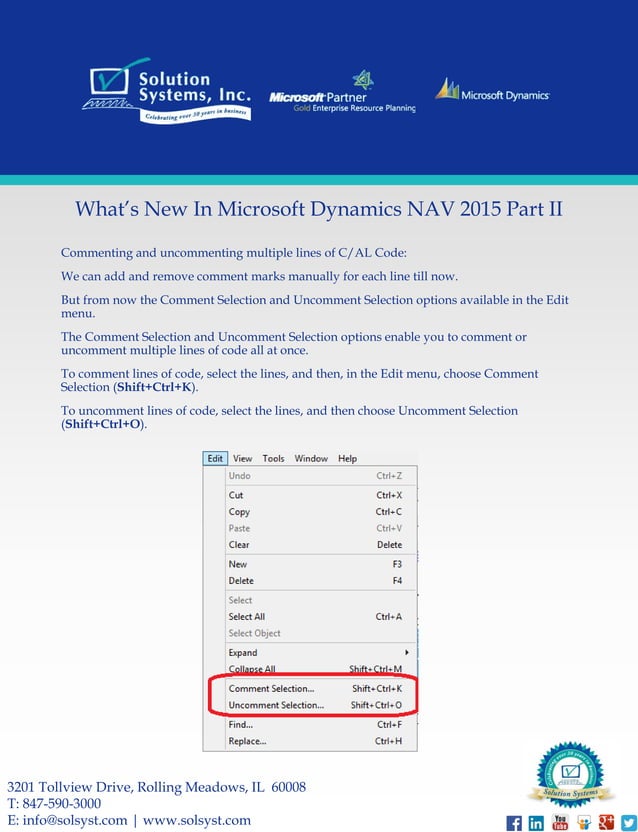 What's New In Microsoft Dynamics NAV 2015 Part II | PDF