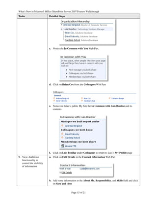 Whats New In Moss2007 Feature Walkthrough | PDF
