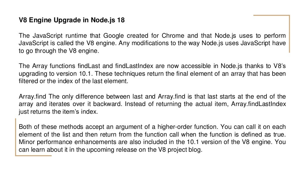 What’s New in Node Js 18? | PPT