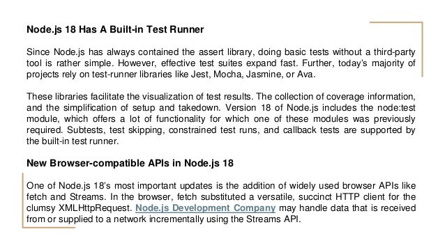 What’s New in Node Js 18? | PPT