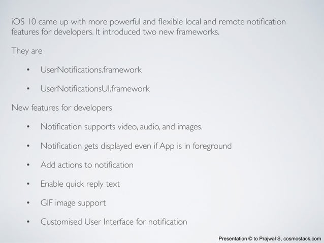 What's new in iOS Push Notifications | PPT