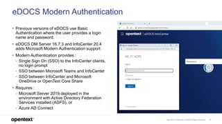 What's New in eDOCS CE 20.4 | PPT