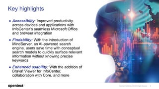 What’s New in OpenText eDOCS Release 16 EP7 | PPTX