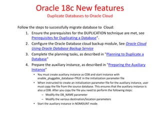 What's new in Oracle 19c & 18c Recovery Manager (RMAN) | PPTX