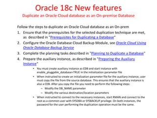 What's new in Oracle 19c & 18c Recovery Manager (RMAN) | PPTX