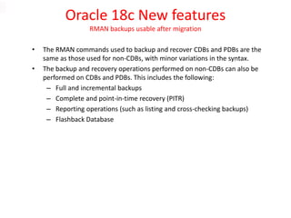 What's new in Oracle 19c & 18c Recovery Manager (RMAN) | PPTX