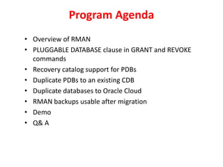 What's new in Oracle 19c & 18c Recovery Manager (RMAN) | PPTX