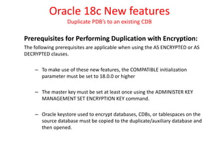 What's new in Oracle 19c & 18c Recovery Manager (RMAN) | PPTX