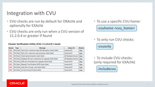 What's new in Oracle ORAchk & EXAchk 19.2 | PPT