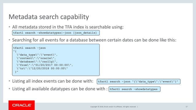 Whats new in oracle trace file analyzer 18.2.0 | PPT
