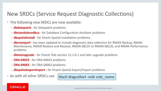Whats New In Oracle Trace File Analyzer 18 4 1 Ppt