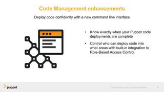 What's New in Puppet Enterprise 2016.1 | PPT
