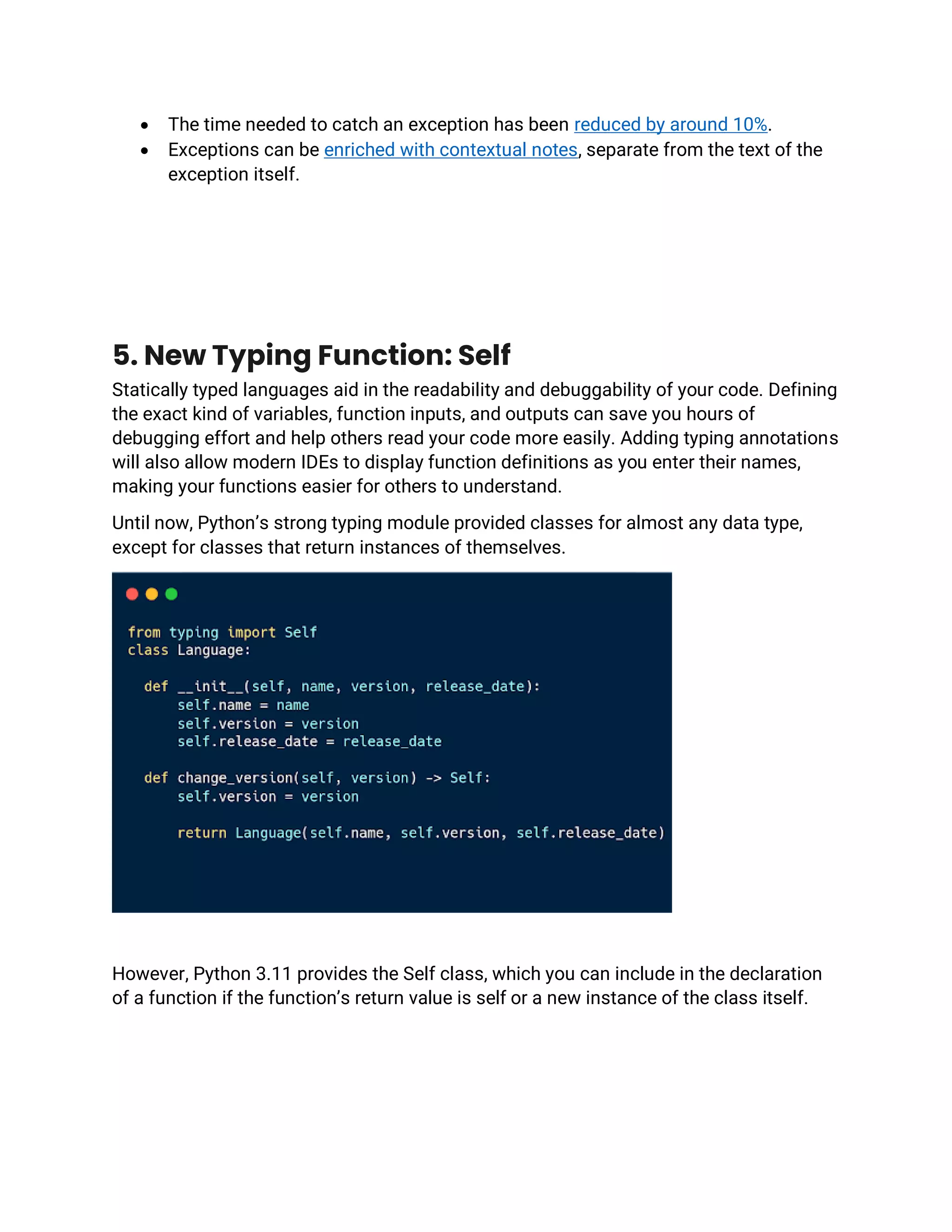 What’s New In Python 3.11 & Python 3.11.3 ? | PDF