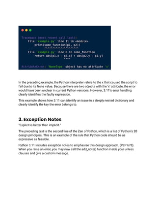What’s New In Python 3.11 & Python 3.11.3 ? | PDF