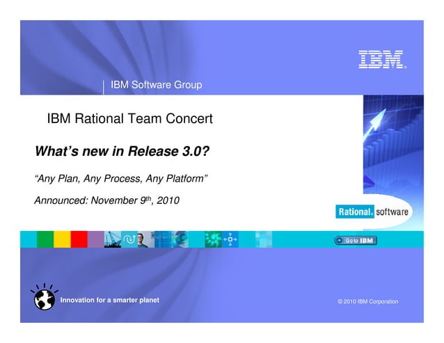 What's New in Rational Team Concert 3.0 | PPT