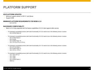 What's new in sap business objects mobile 4.4.0 | PPTX