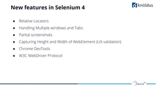 What's new in selenium 4 | PDF