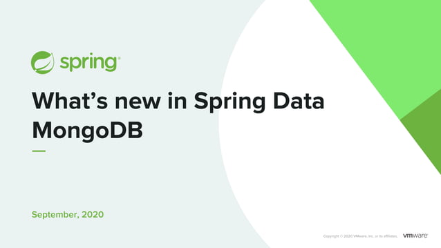 What’s New in Spring Data MongoDB | PPT