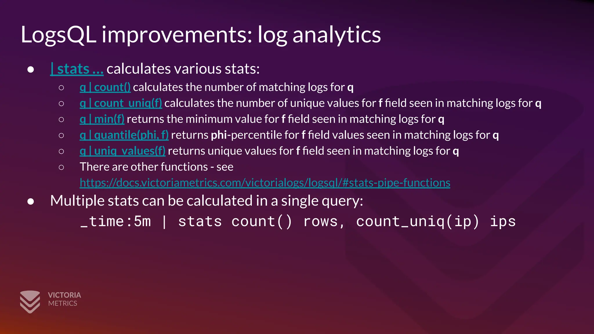 What’s New in VictoriaLogs - Q2 2024 Update | PDF