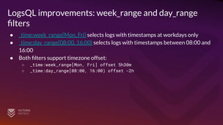 What’s New in VictoriaLogs - Q2 2024 Update | PDF