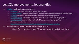 What’s New in VictoriaLogs - Q2 2024 Update | PDF