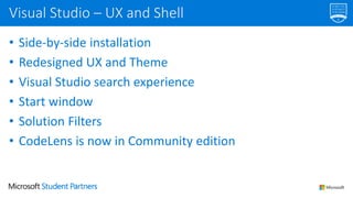 Whats New in Visual Studio 2019 | PPTX | Web Development | Internet