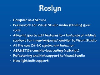Whats New in Visual Studio 2015 | PDF
