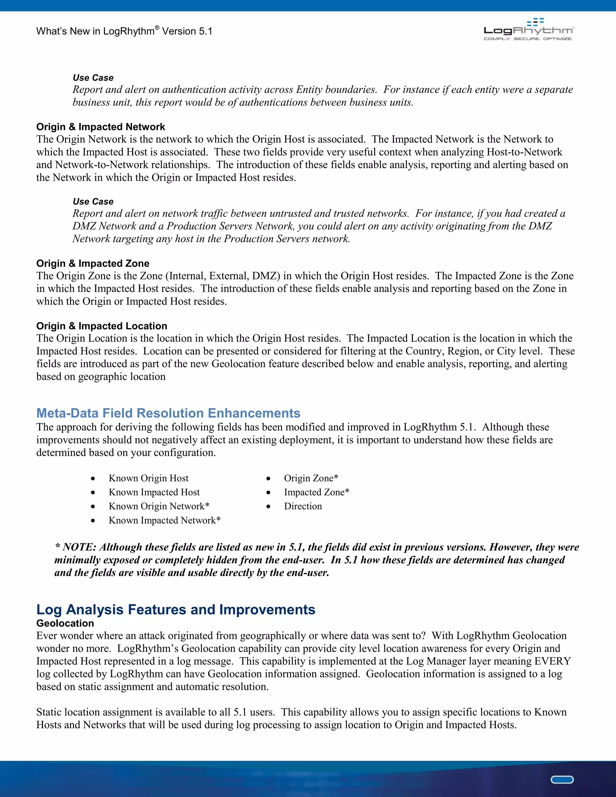 What's New Logrhythm 5.1 Data Sheet | PDF