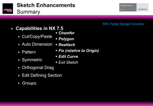 Whats new Siemens NX7.5 | PPTX