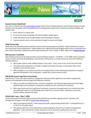 Whats New Q1 Kelly Services | PDF