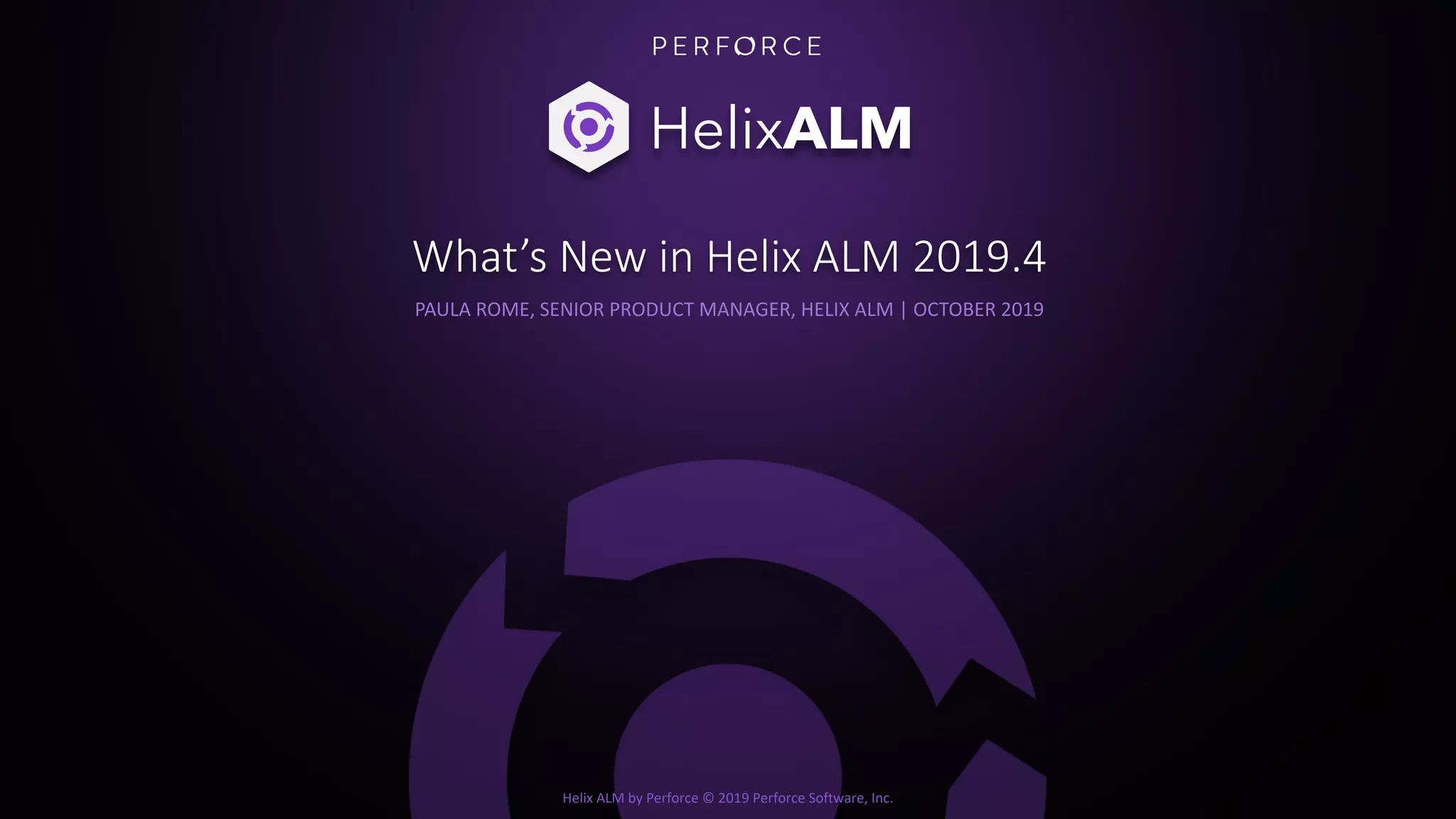 What's New in Helix ALM 2019.4 | PPT
