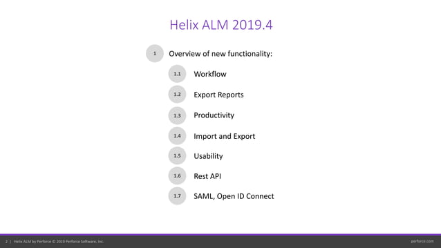 What's New in Helix ALM 2019.4 | PPT