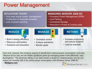 Microsoft India - Whats New in Windows Server 2008 R2 Presentation | PPT
