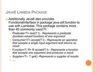 What’s new in java 8 | PPT