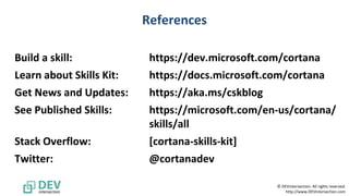 What's new with the Cortana Skills Kit? | PPT