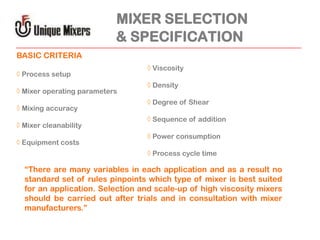 What's next Mixing of high viscosity materials | PPT