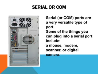 What’s on the back of a computer case | PPTX