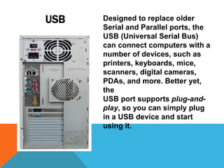 What’s on the back of a computer case | PPTX | Computer Peripherals ...