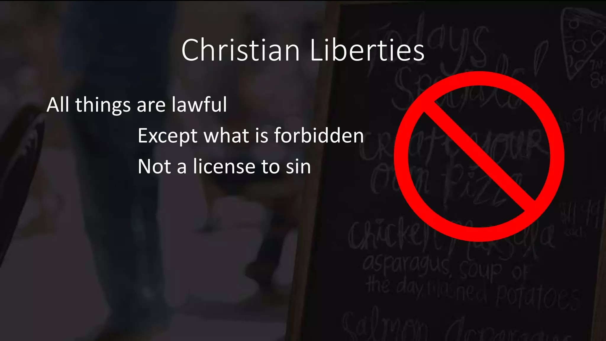 Whats on the menu 1 Corinthians 6:12-28 | PPTX