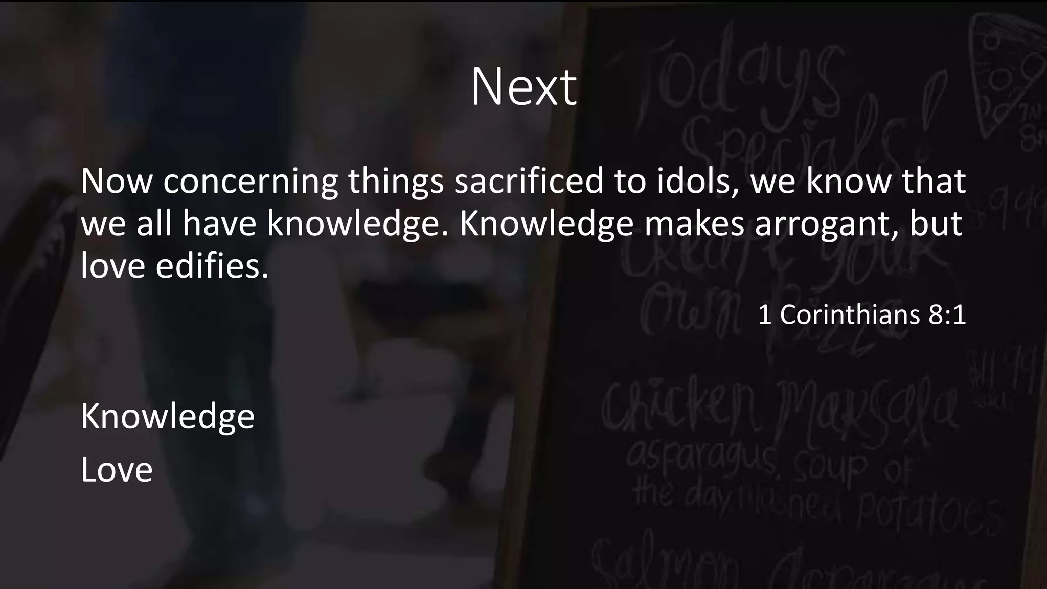 Whats on the menu 1 Corinthians 6:12-28 | PPTX