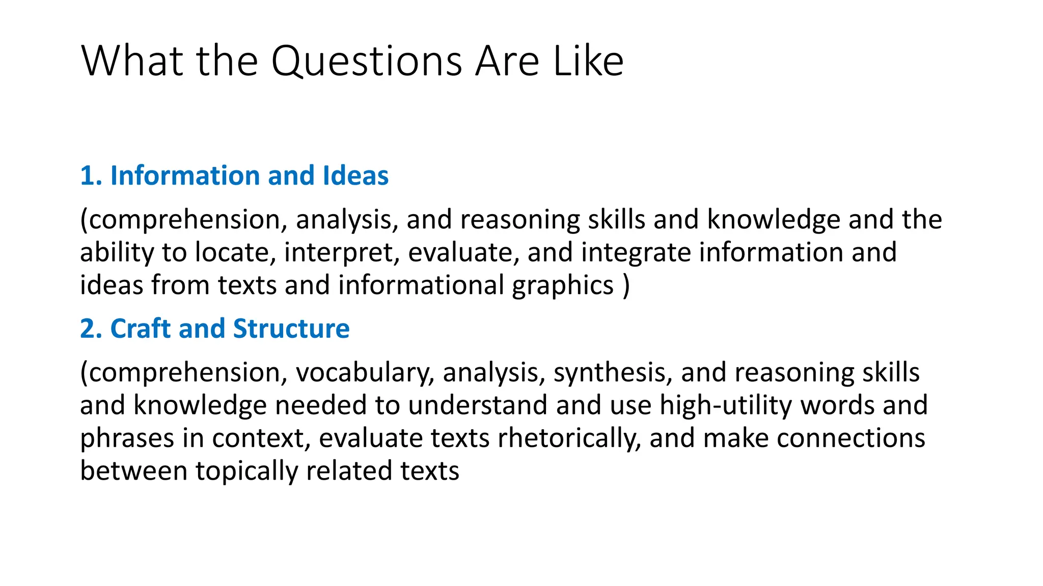 What's on the SAT? The Structure and Content. | PPT