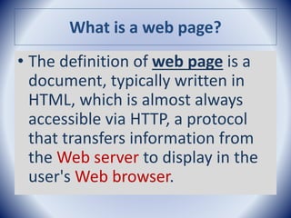 What's on the web | PPTX