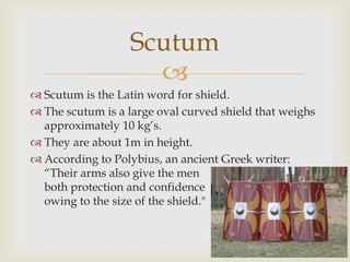 Ancient Roman War Equipment | PPTX
