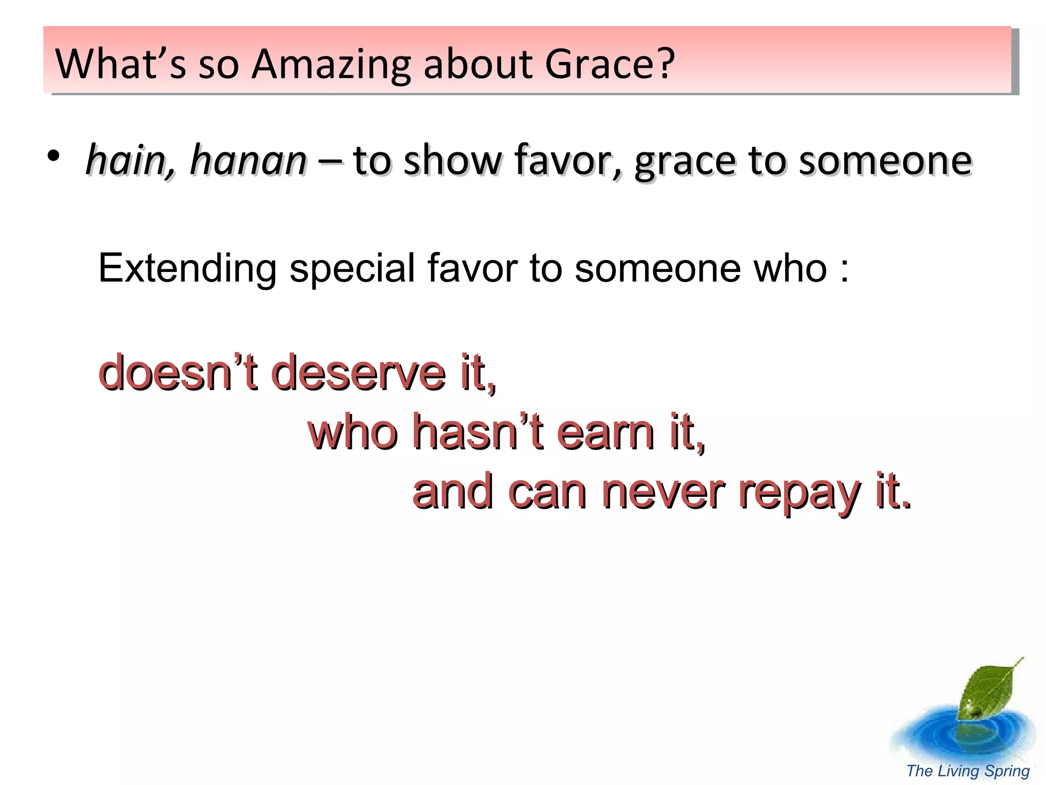 What's so Amazing about Grace. | PPT