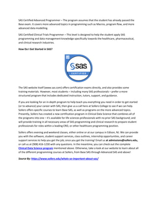 Whats so important about sas | PDF | Recalls | Consumer Issues