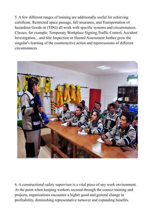 What sssts safety training involves | PDF