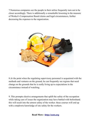 What sssts safety training involves | PDF