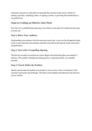 What Steps to take for presenting an Effective Sales Pitch.pdf
