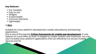 What's the best GUI library for Python.pdf